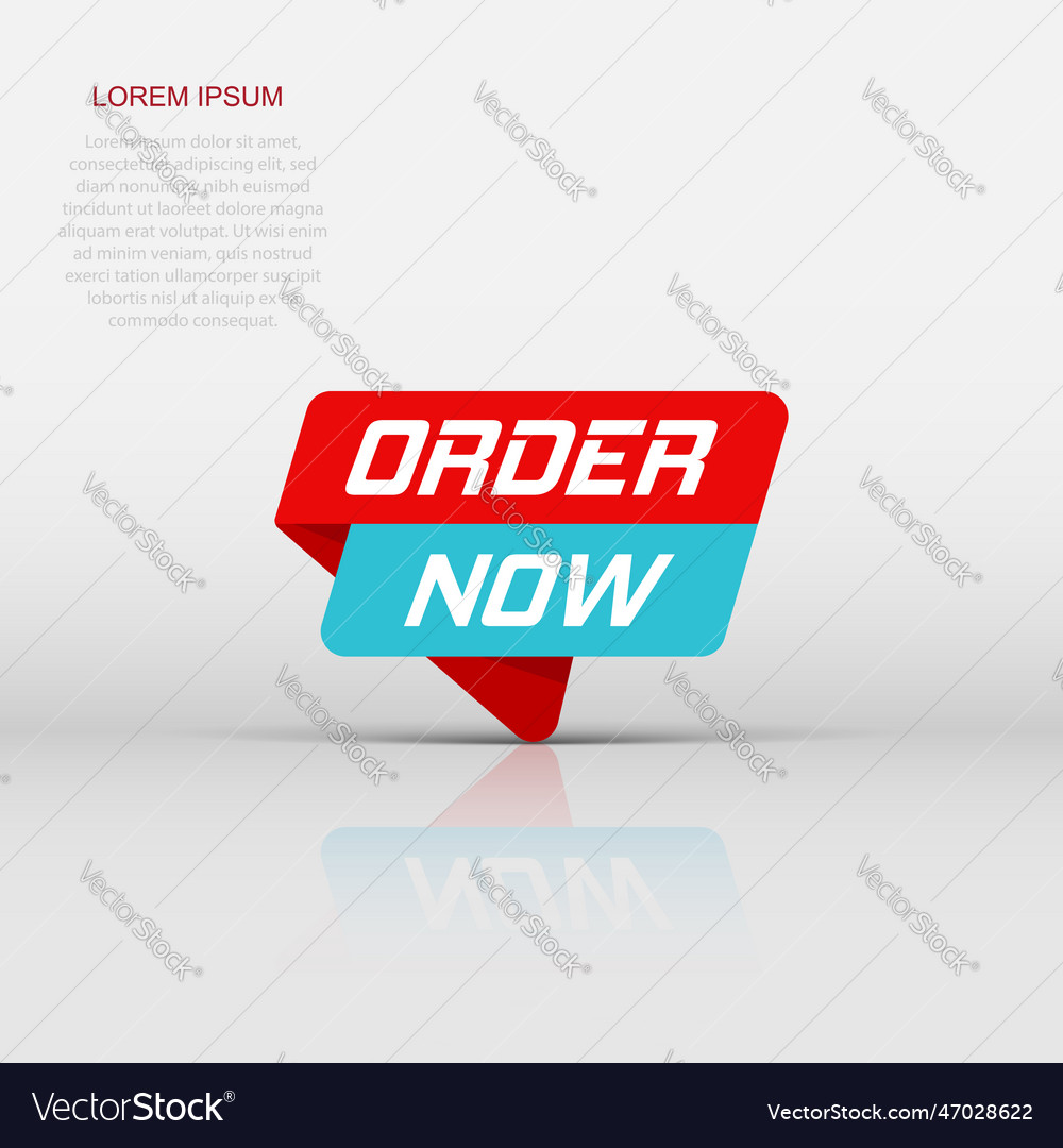 Order now banner badge icon business concept Vector Image Order now banner badge icon business concept Vector Image