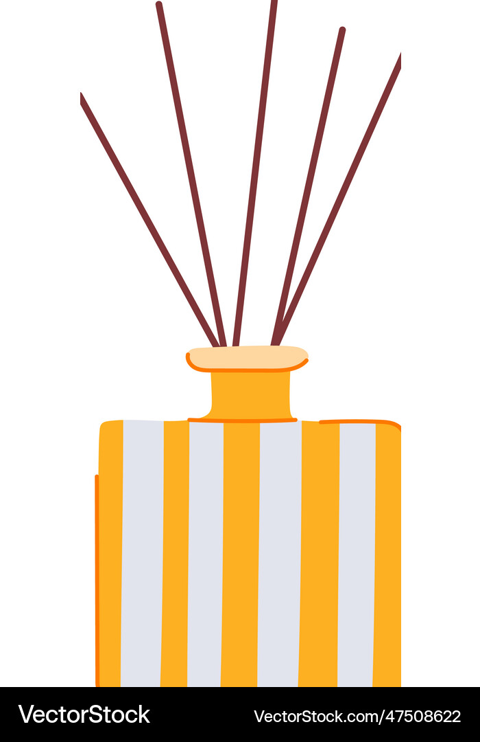 Perfume aroma sticks cartoon Royalty Free Vector Image