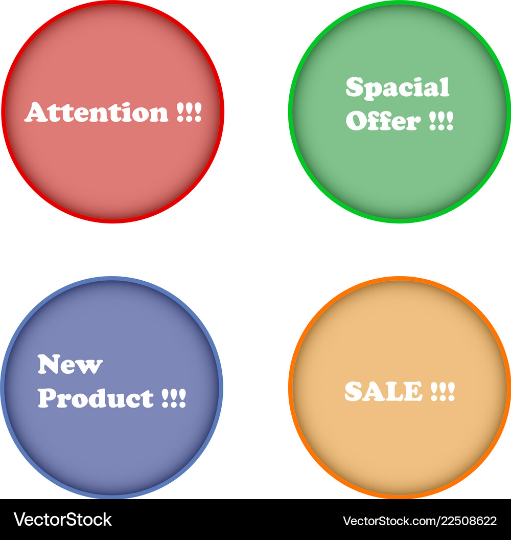 Set with thematic icons on white background Vector Image