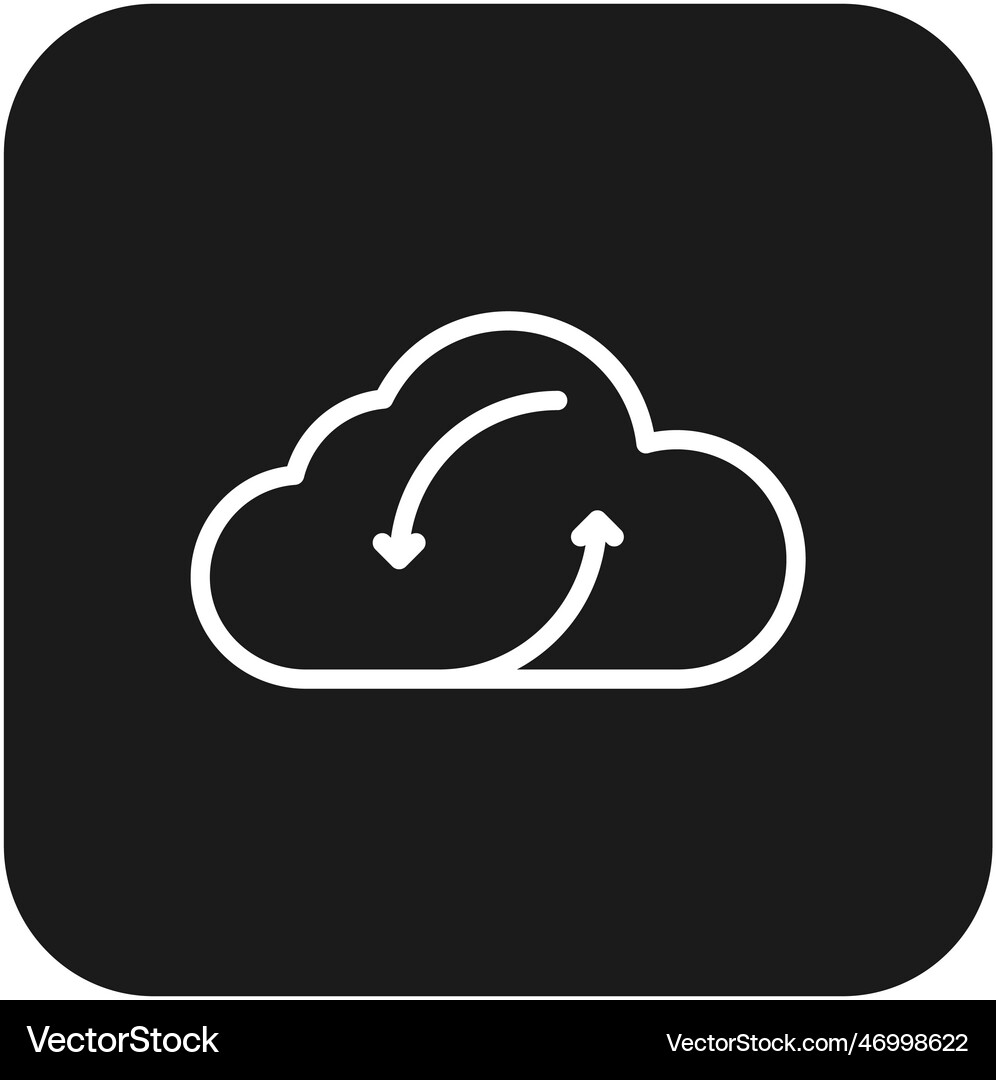 Sharing business icon with black filled line Vector Image