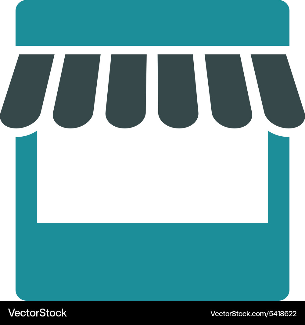 Store icon from business bicolor set Royalty Free Vector