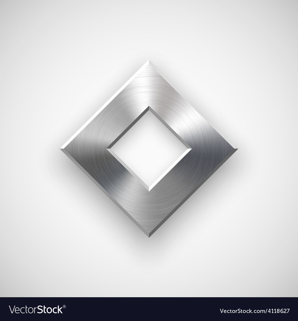 Abstract rhombic button template Royalty Free Vector Image