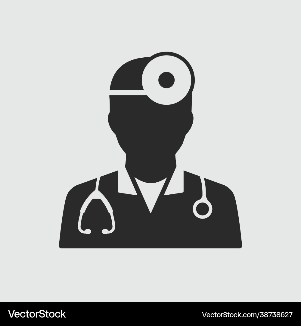 Doctor icon for web sites and Royalty Free Vector Image