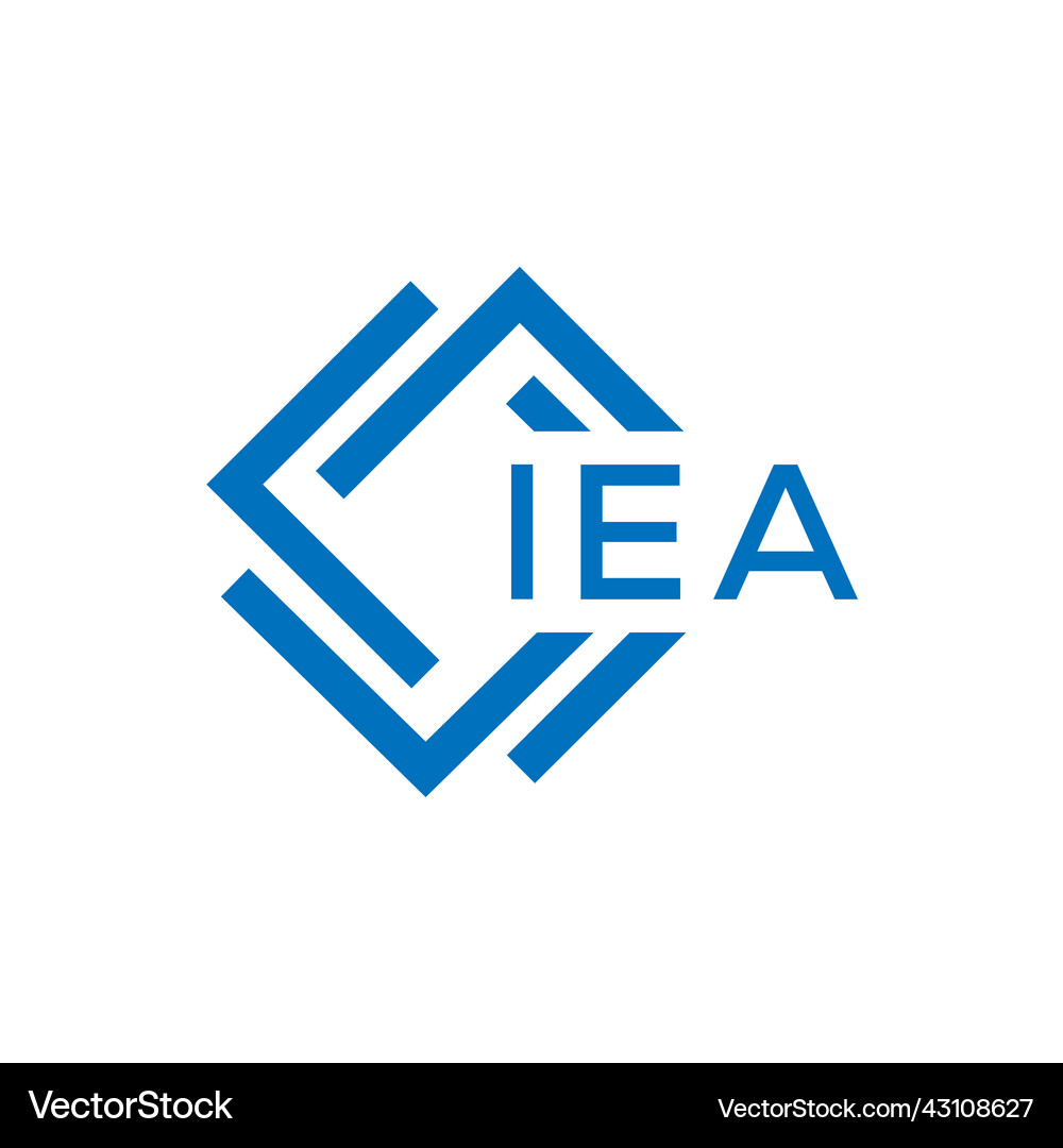 Iea letter logo design on white background Vector Image