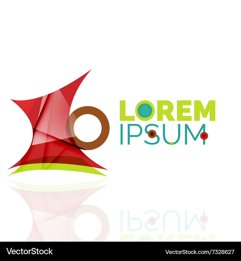 Logo abstract geometric business icon Royalty Free Vector