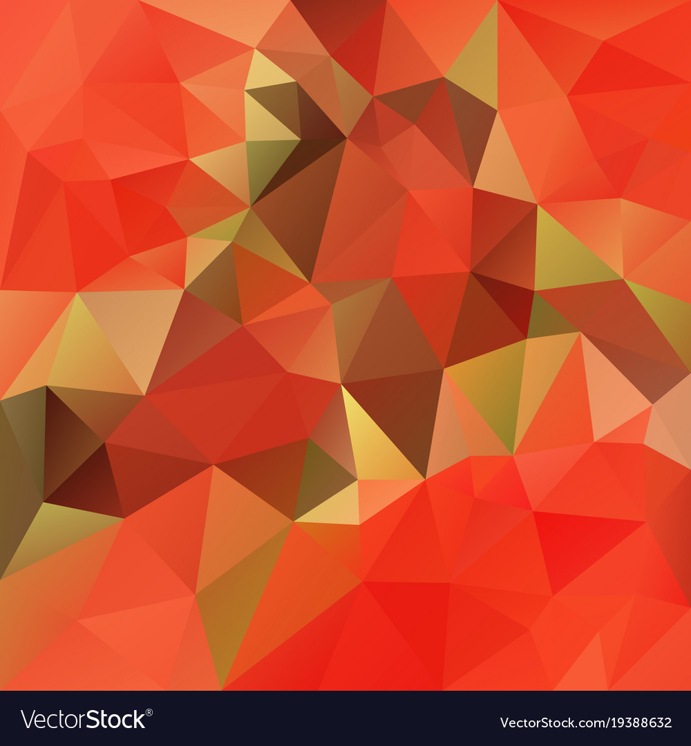 Abstract polygonal square background red orange Vector Image Abstract polygonal square background red orange Vector Image