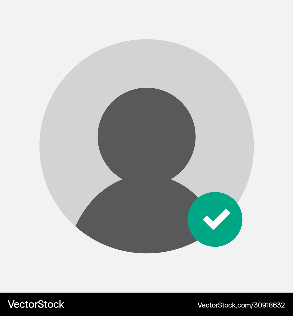 Approving person to a group chat icon design Vector Image