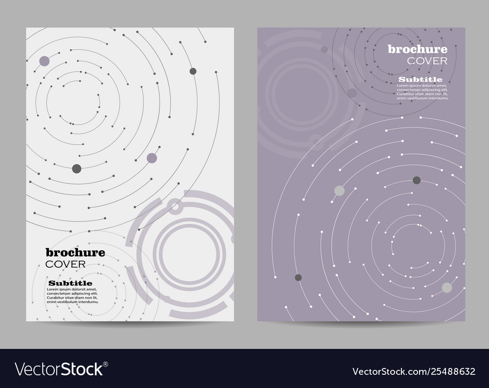 Brochure template layout design geometric pattern Vector Image