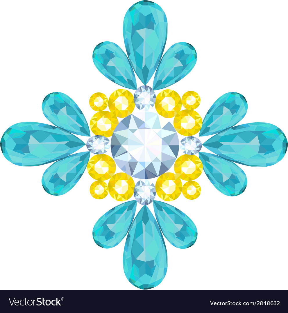 Brooch Royalty Free Vector Image - VectorStock