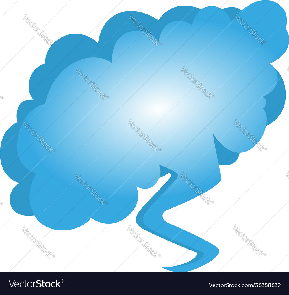Cloud bubble icon isometric style Royalty Free Vector Image