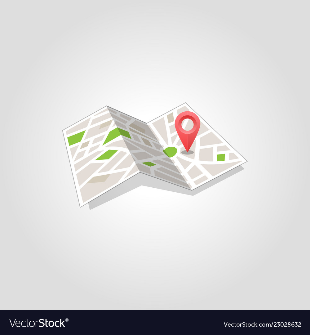 Map marker pointer with road icon design Vector Image