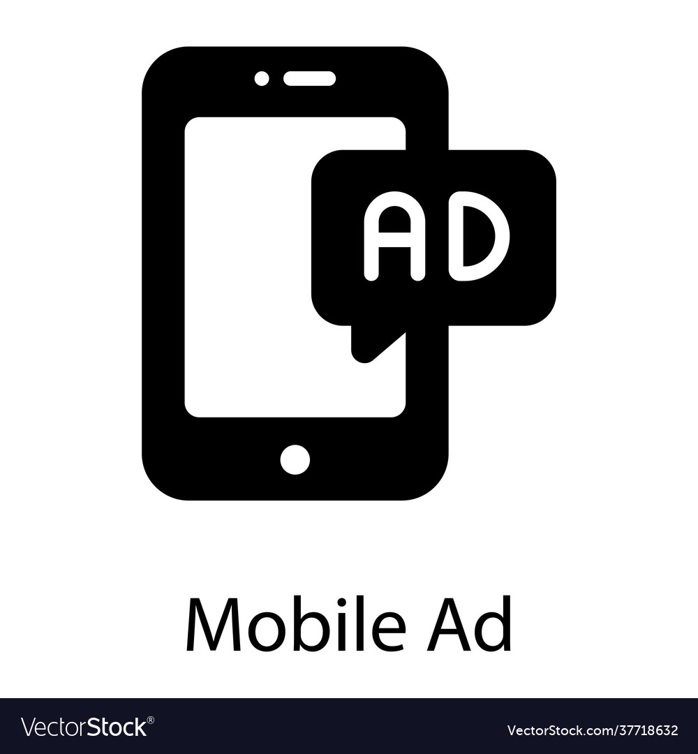 Mobile ad Royalty Free Vector Image - VectorStock