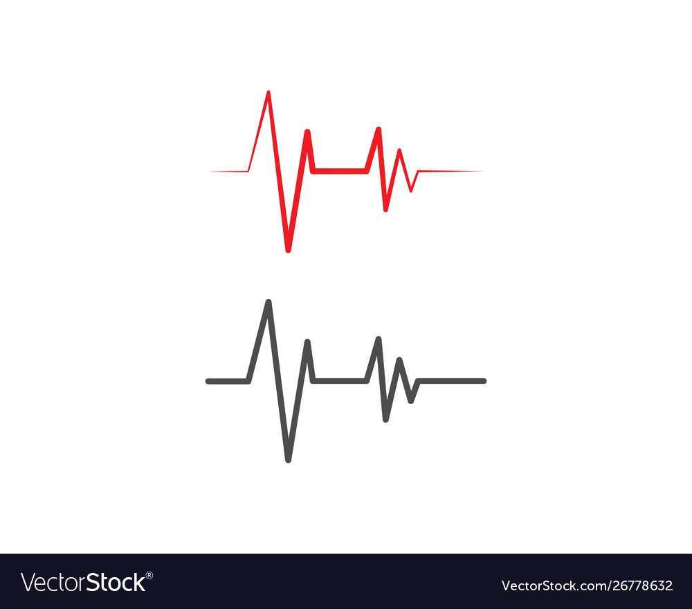 Pulse line Royalty Free Vector Image - VectorStock