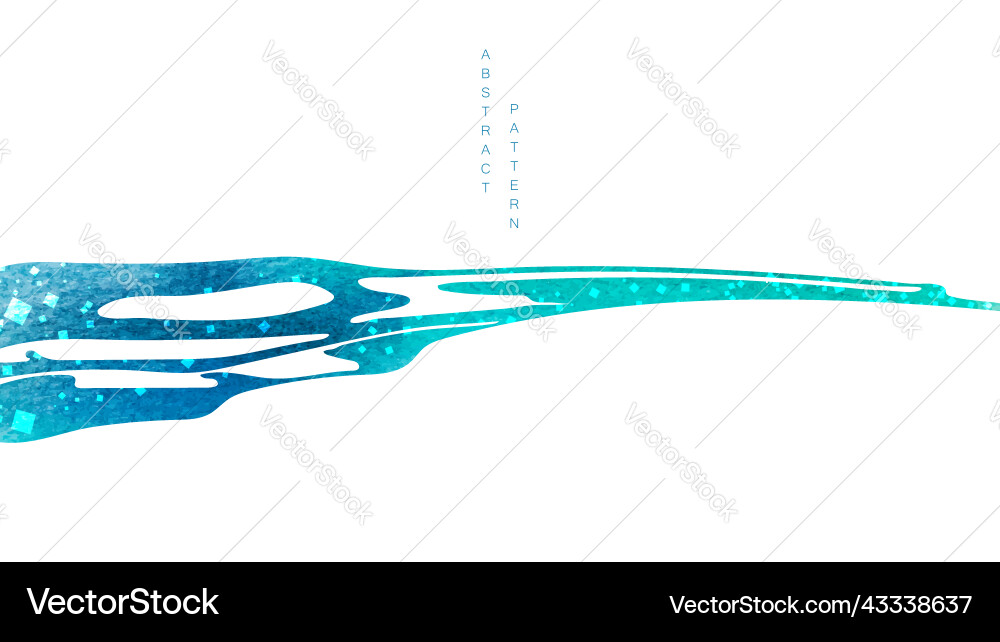 Abstract art water surface art banner design Vector Image