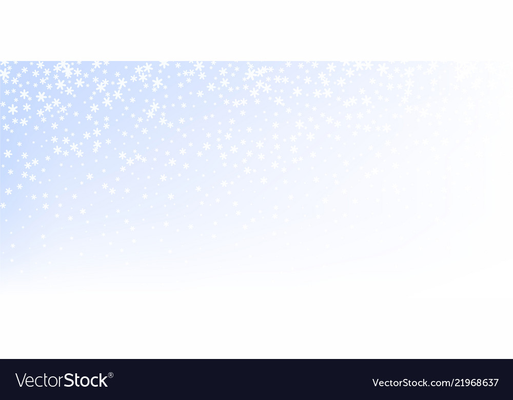 Blue gradient winter background with snow pattern Vector Image