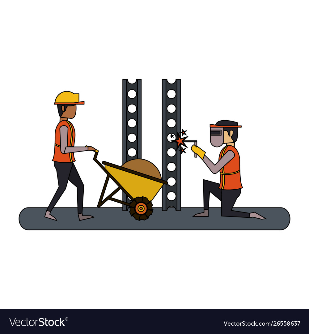 Construction architectural engineering work Vector Image