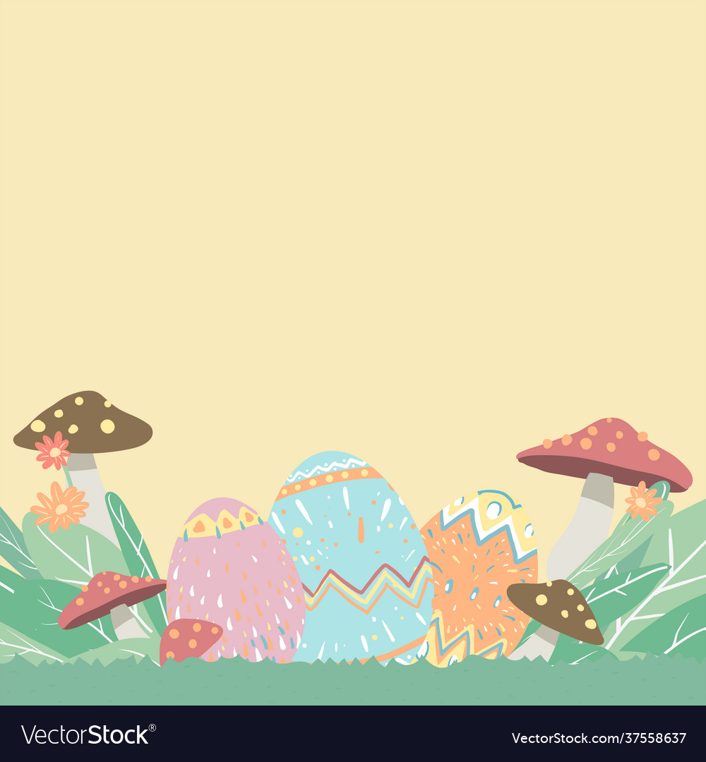 Easter border Royalty Free Vector Image - VectorStock