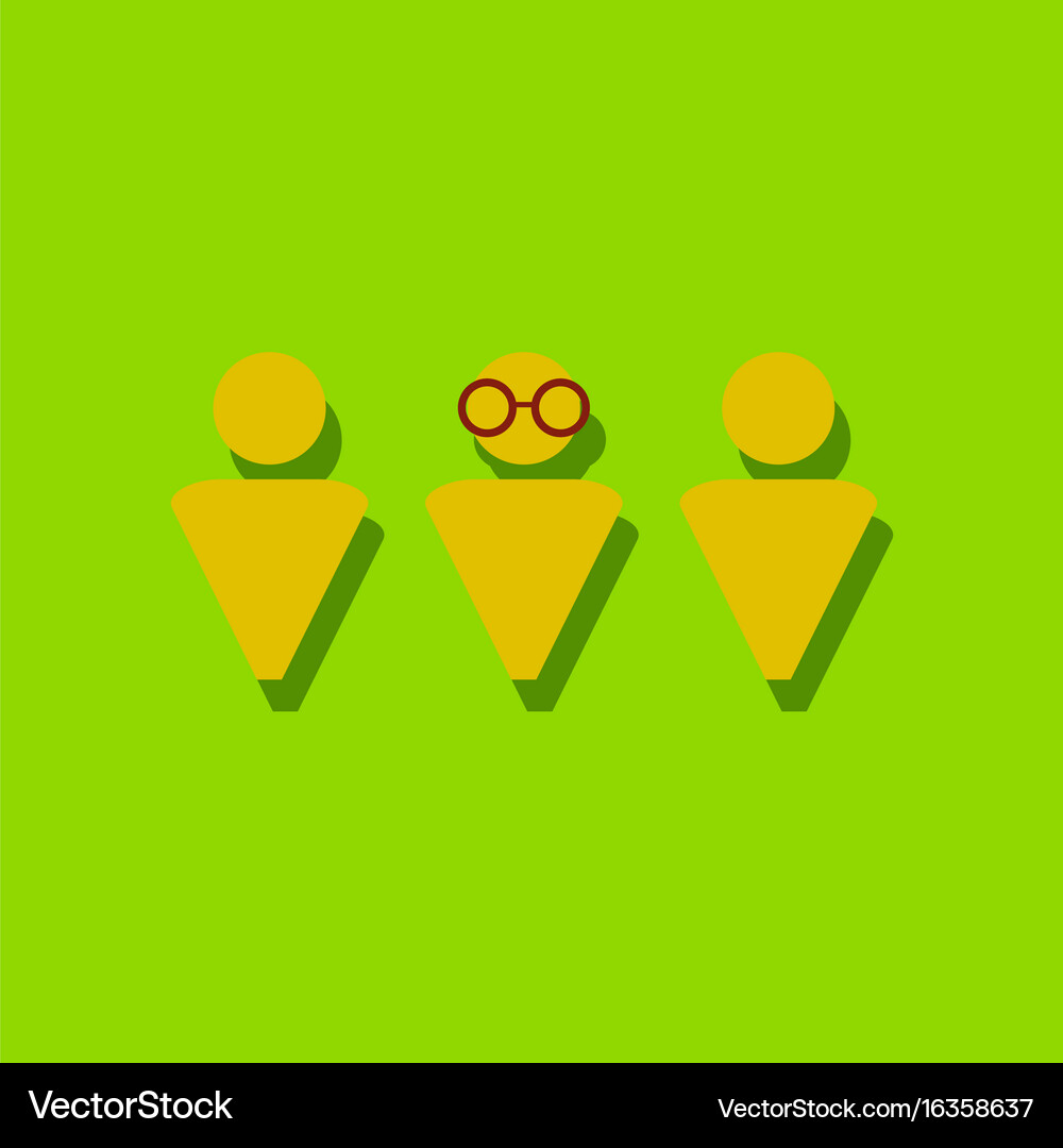 Flat icon design collection doctor and patient Vector Image
