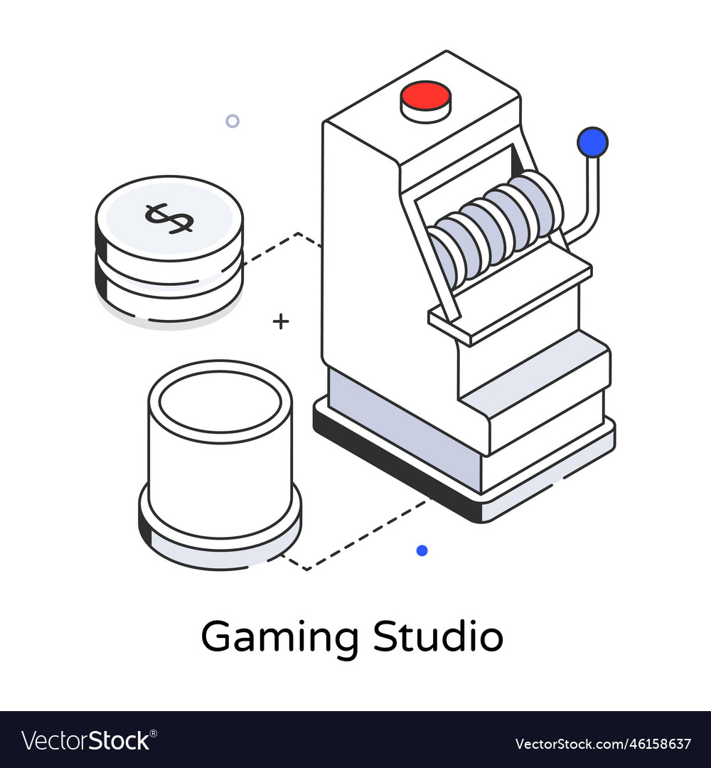 Gaming studio Royalty Free Vector Image - VectorStock