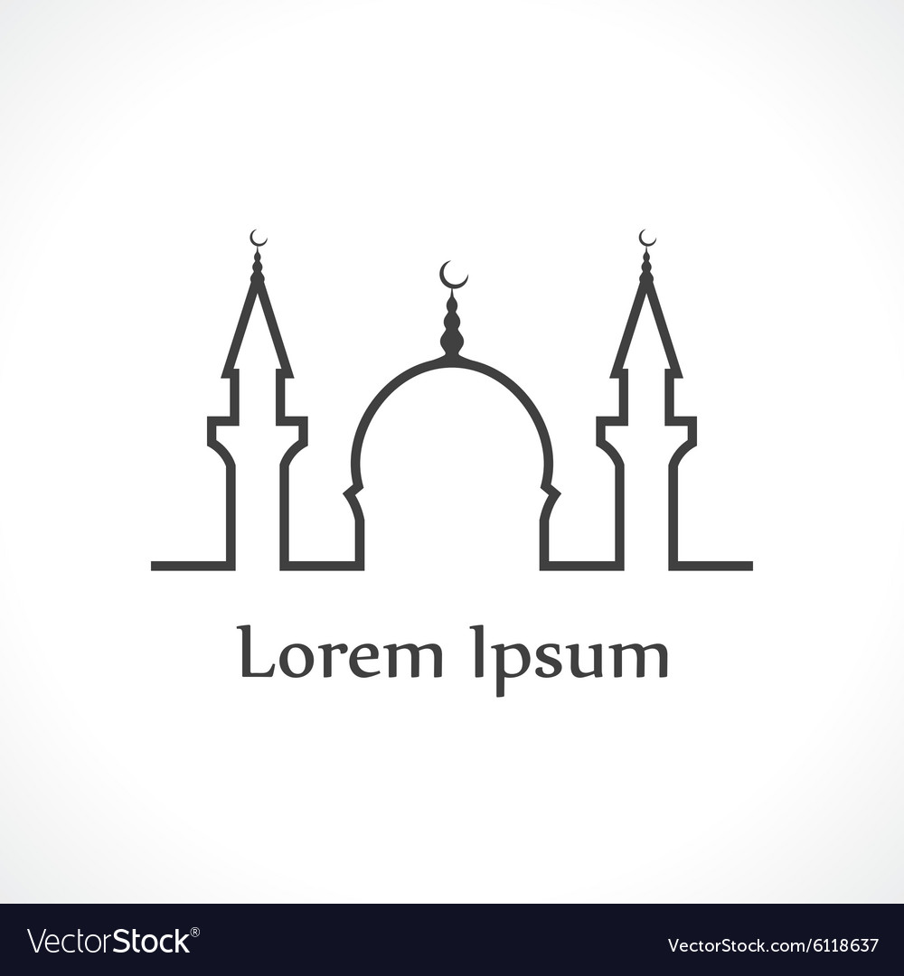 Mosque Royalty Free Vector Image - VectorStock Mosque Royalty Free Vector Image - VectorStock