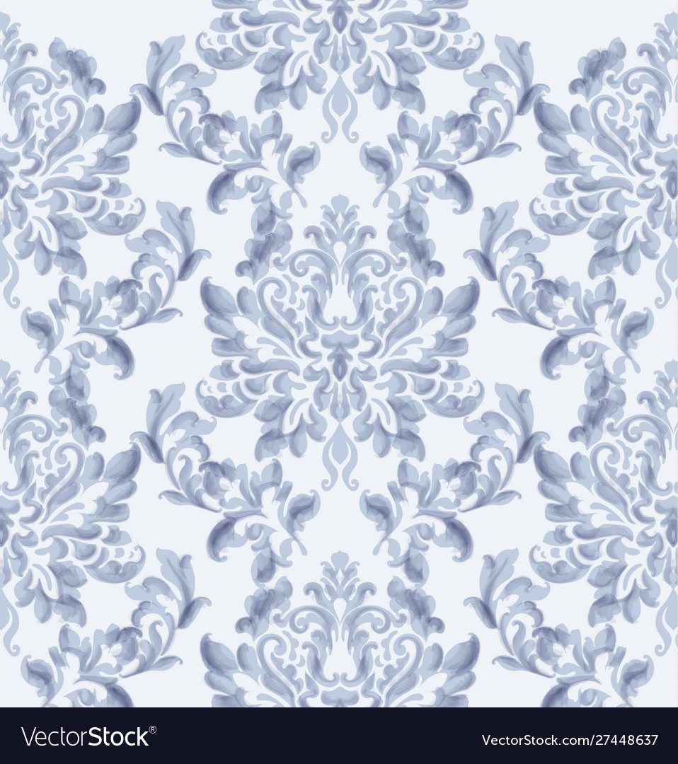 Rococo texture pattern Royalty Free Vector Image