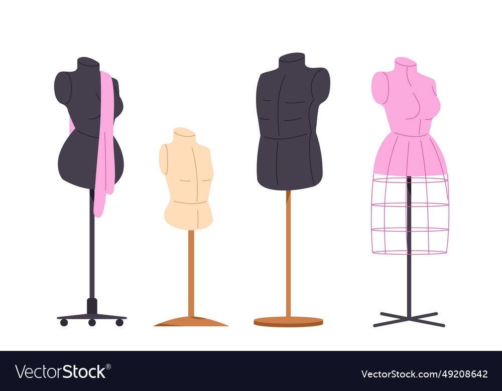 Different dummies set Royalty Free Vector Image