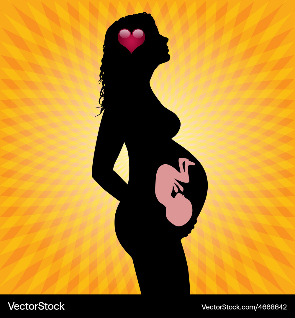 Pregnant woman Royalty Free Vector Image - VectorStock