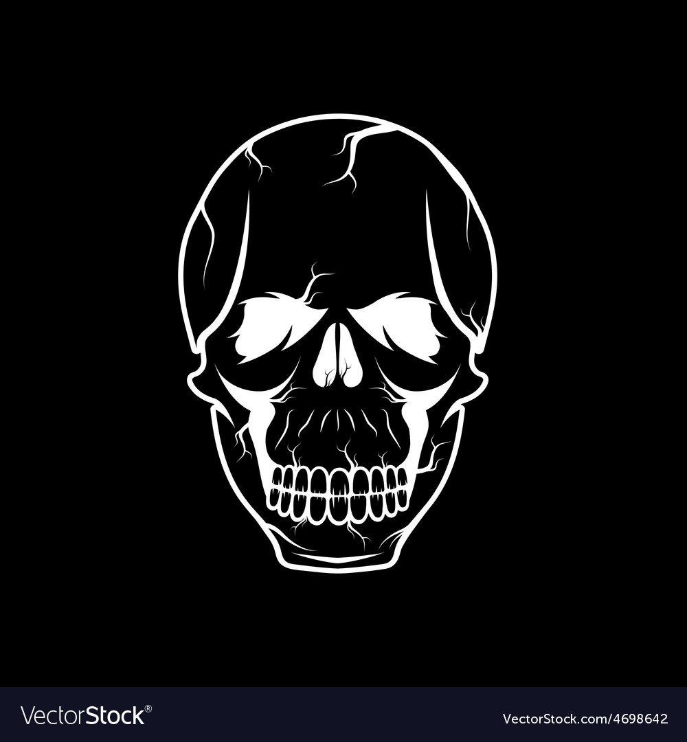 Skull design template Royalty Free Vector Image