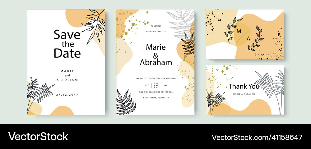 Abstract art background luxury invitation card Vector Image