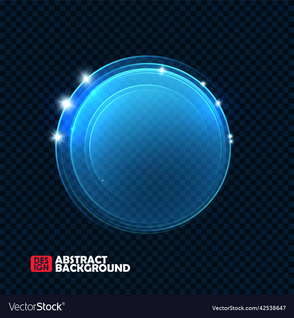 Abstract energy with luminous of glow circles Vector Image