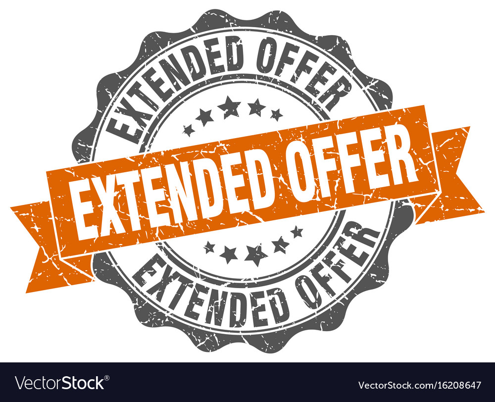 Extended offer stamp sign seal Royalty Free Vector Image Extended offer stamp sign seal Royalty Free Vector Image