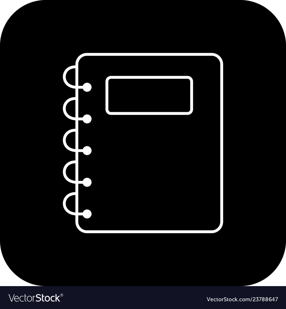 Notepad icon Royalty Free Vector Image - VectorStock