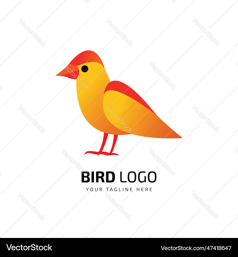 Simple bird wing design logo wings badges Vector Image