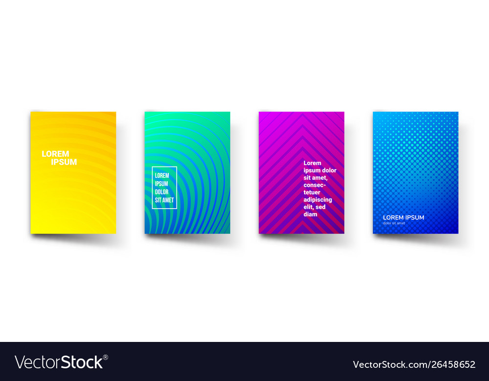 Abstract pattern gradient background templates Vector Image