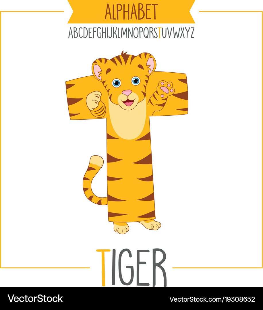 Tiger Alphabet Letters Kids