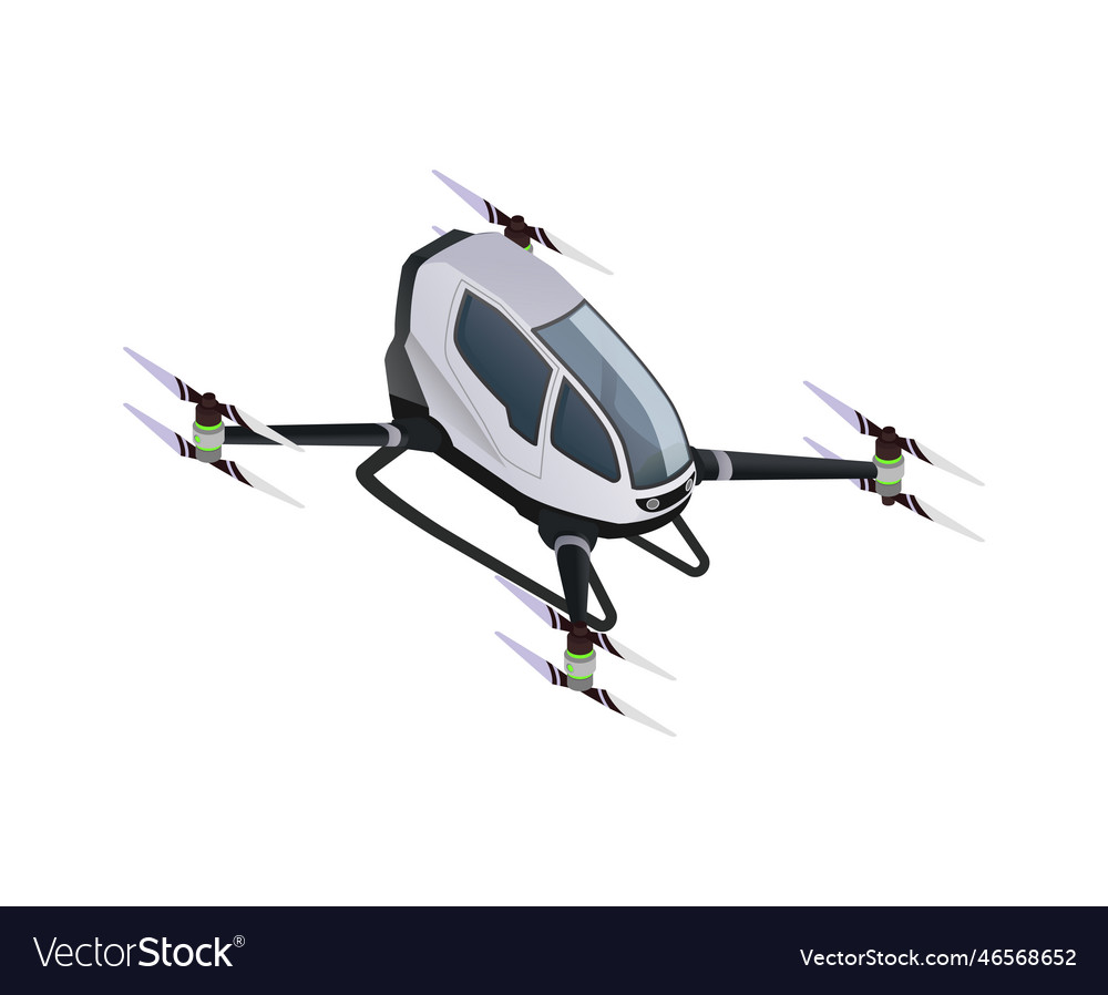 Isometric drone Royalty Free Vector Image - VectorStock