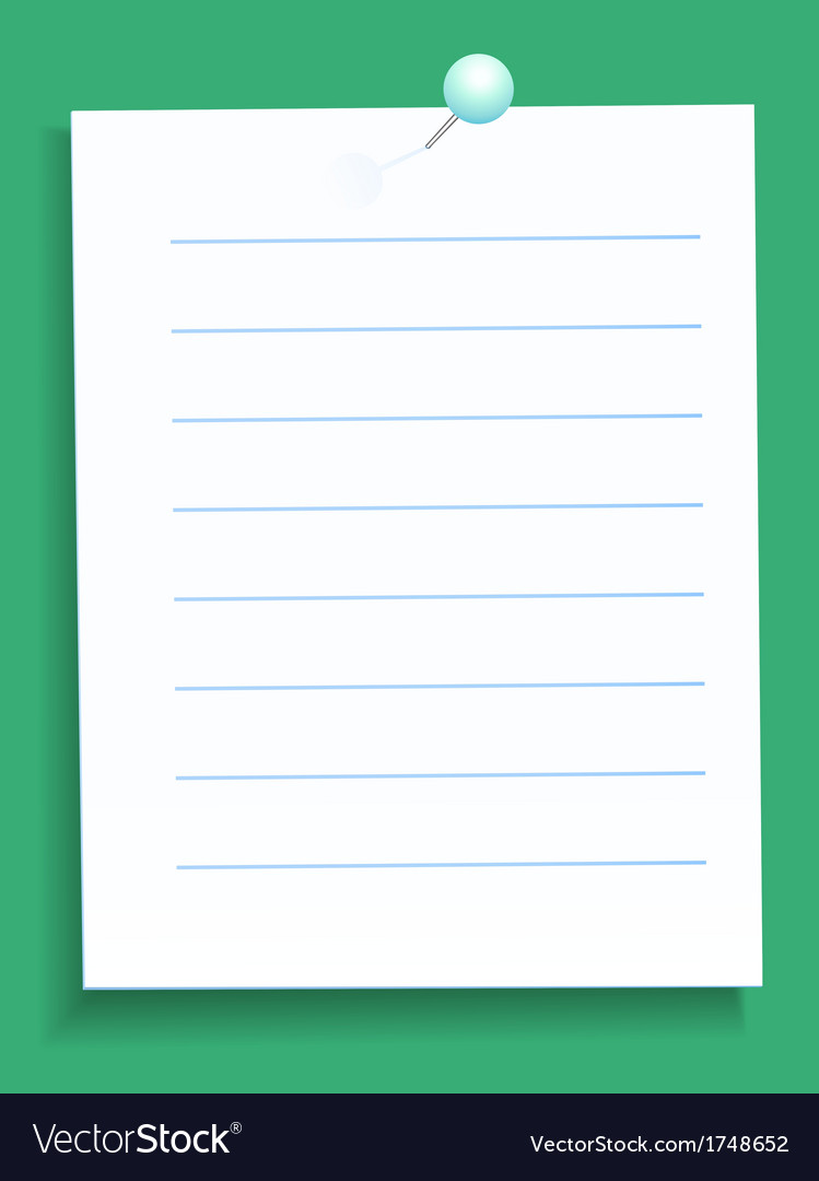 Note Royalty Free Vector Image - VectorStock