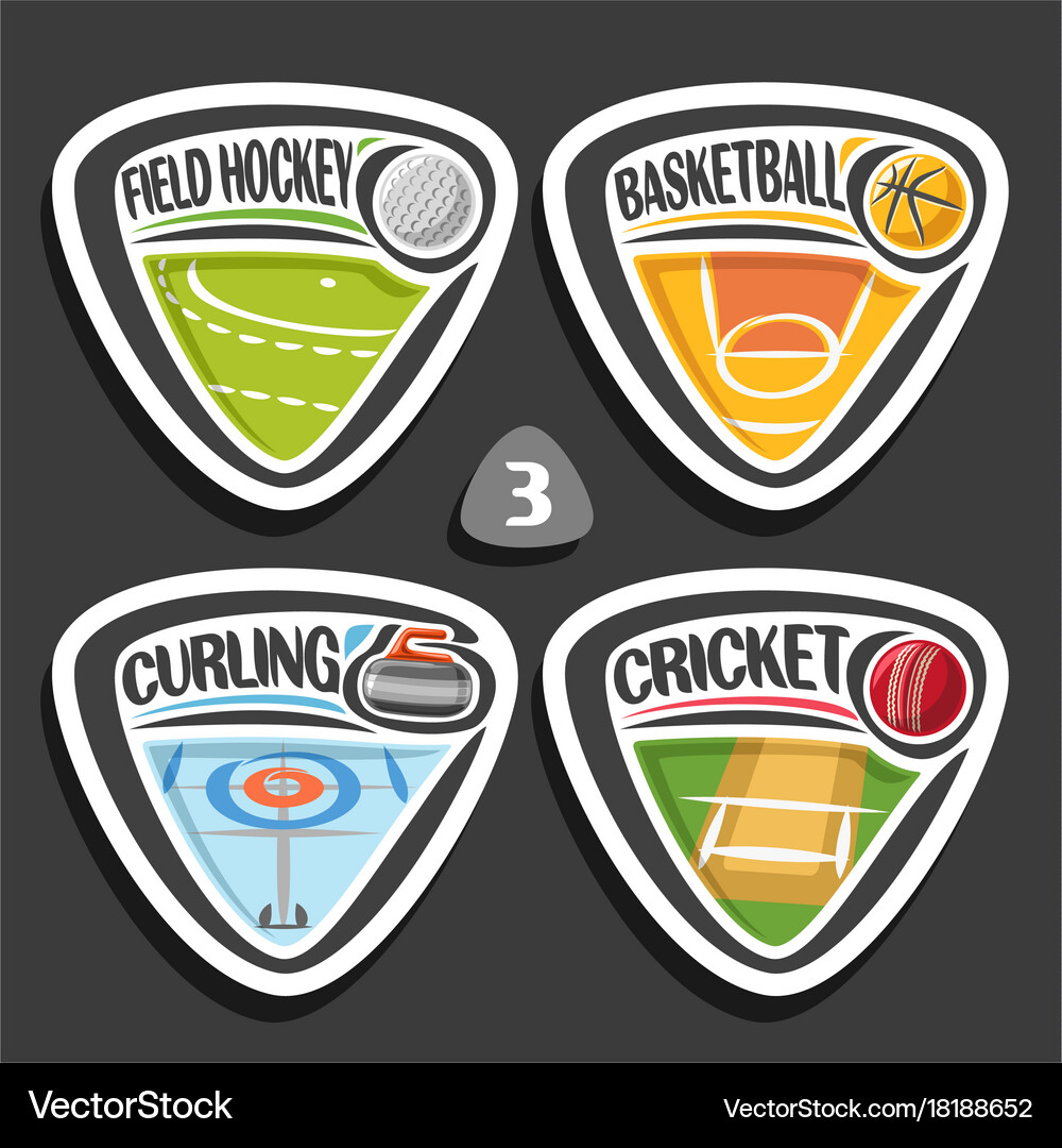 Set of sport logos Royalty Free Vector Image - VectorStock