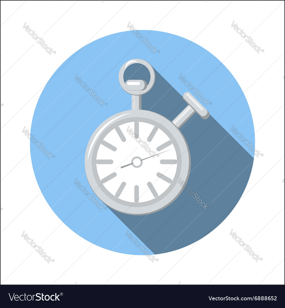 Stopwatch flat icon Royalty Free Vector Image - VectorStock