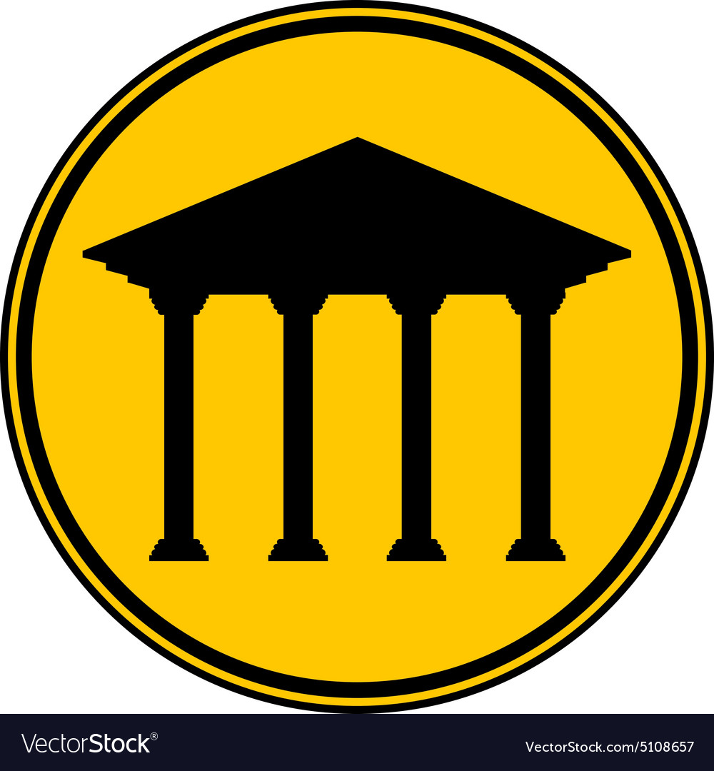 Bank button Royalty Free Vector Image - VectorStock