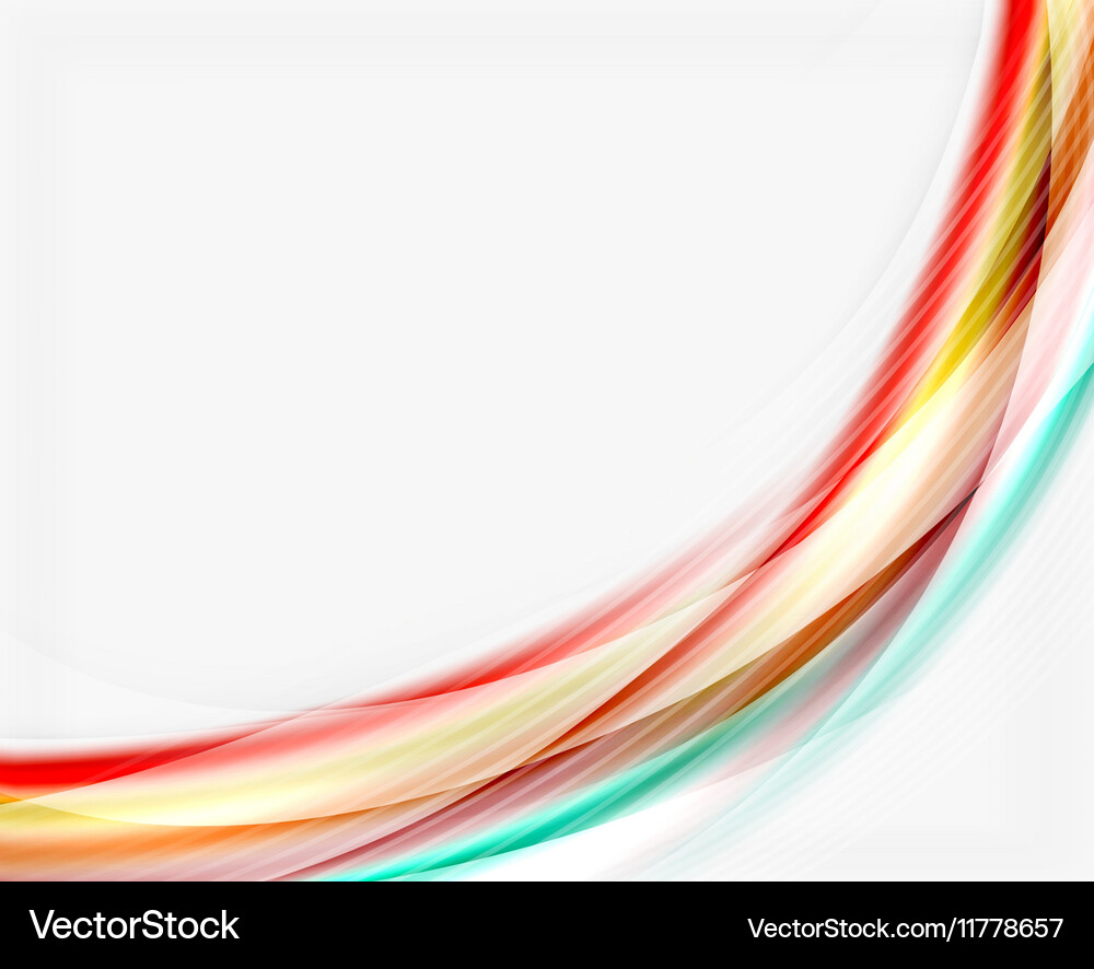 Colorful modern wave line business abstract Vector Image