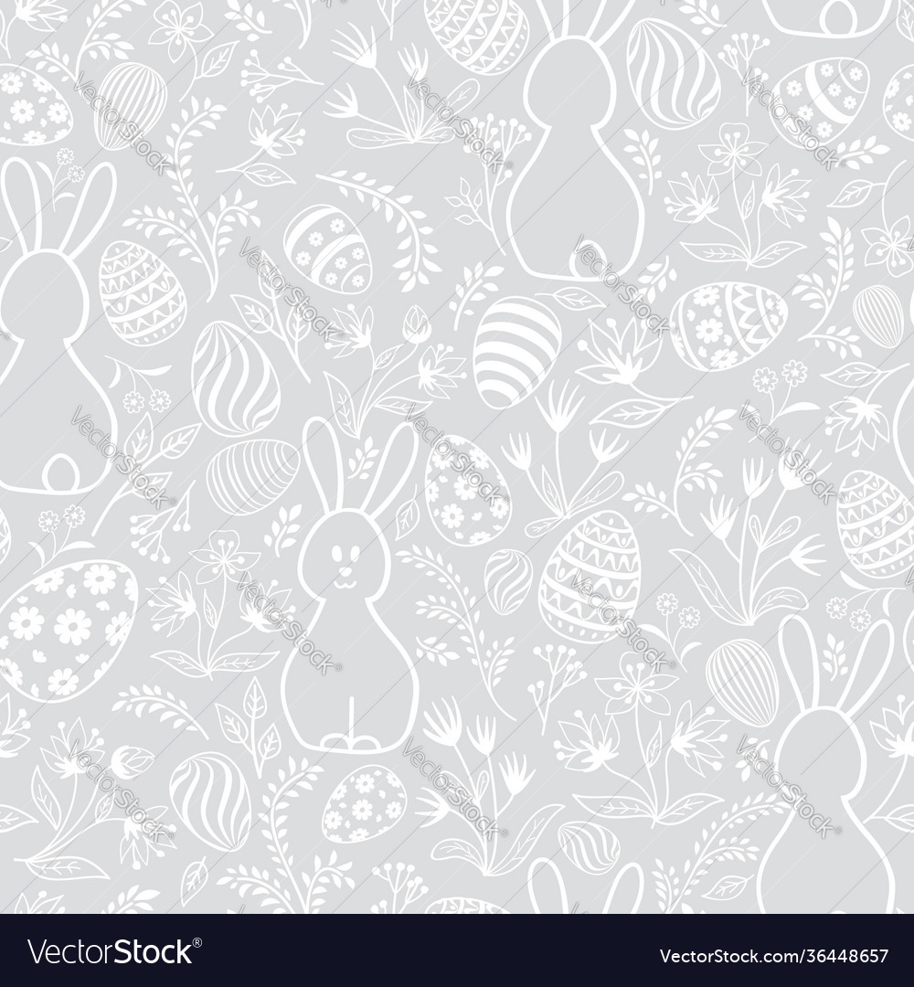 Easter holiday seamless pattern Royalty Free Vector Image