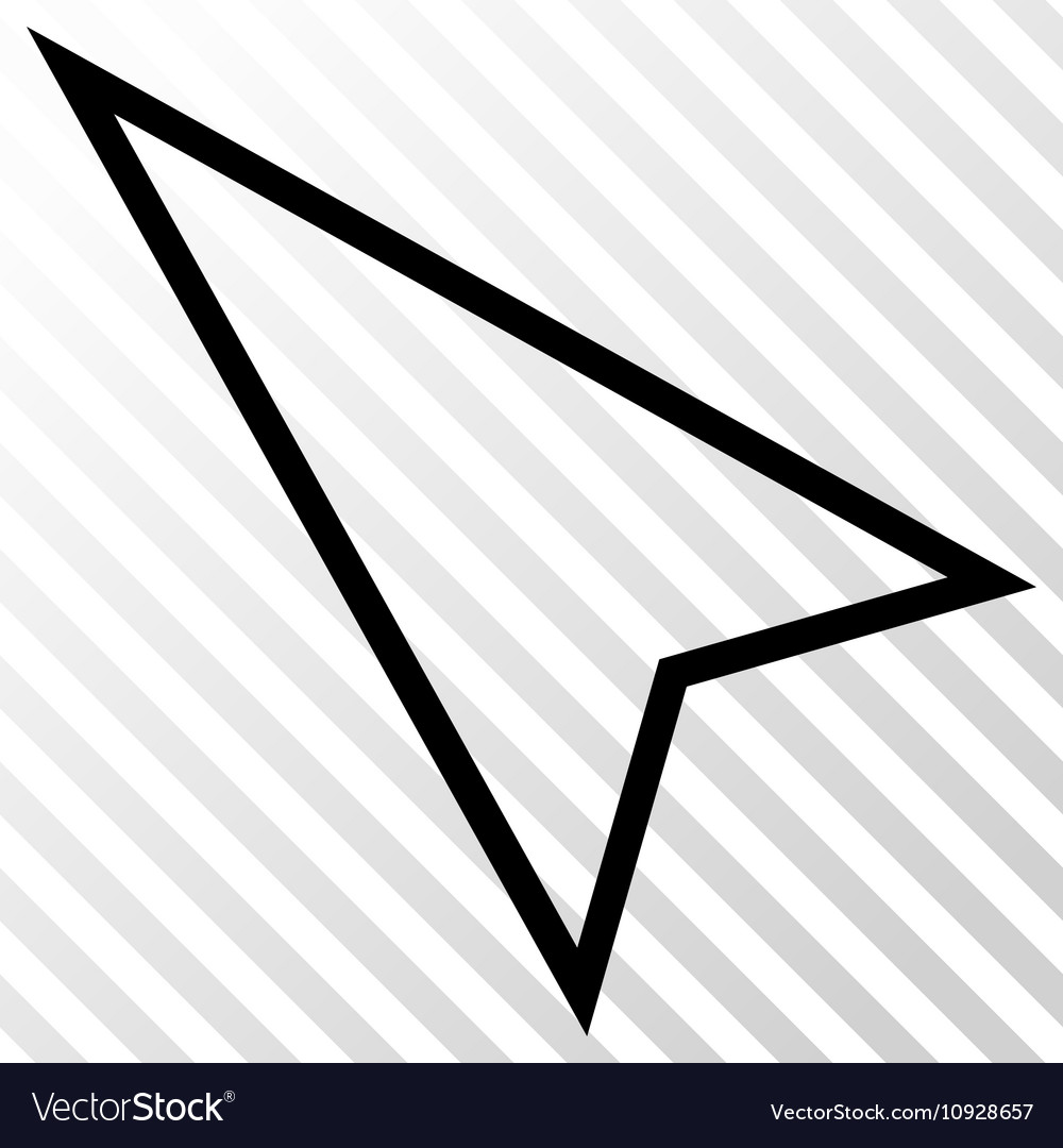 Pointer left up icon Royalty Free Vector Image