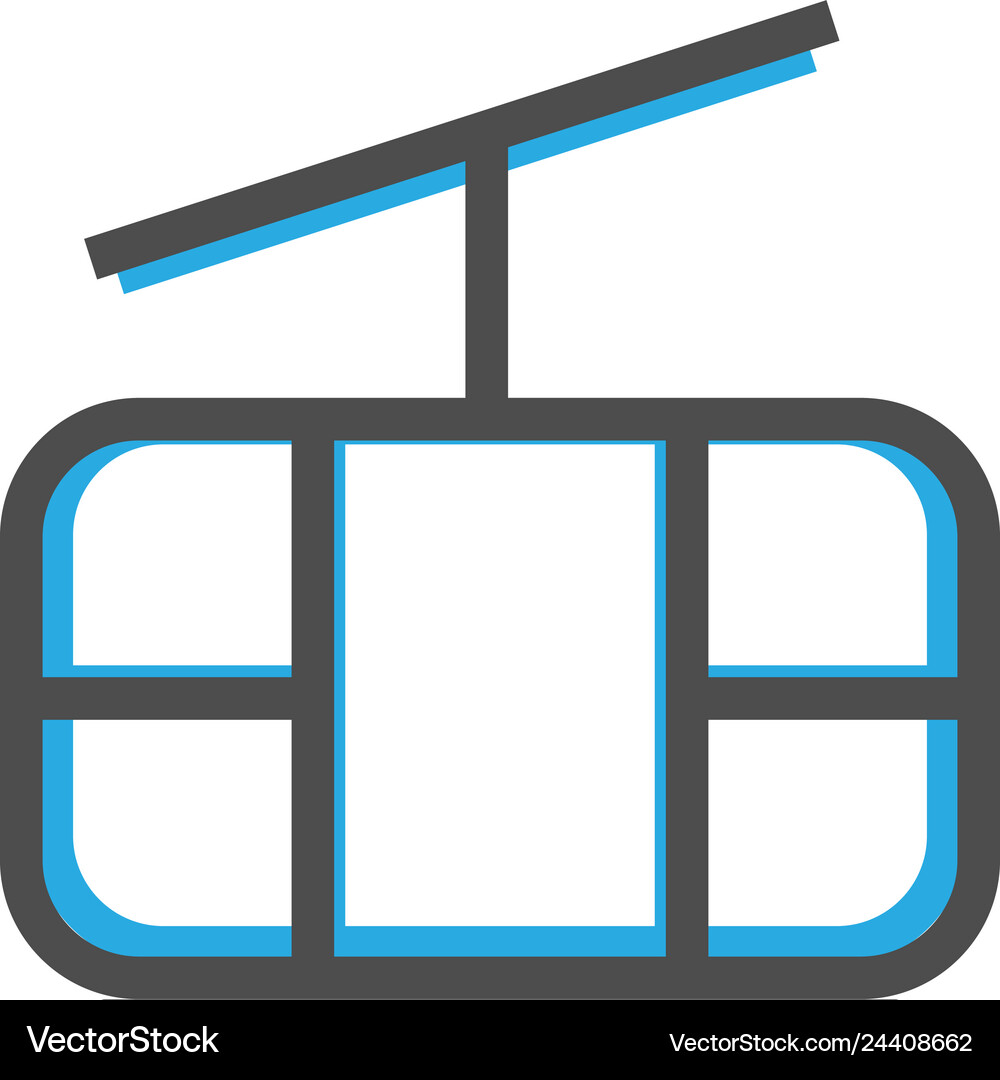 Cable car cabin icon design transportation icon Vector Image