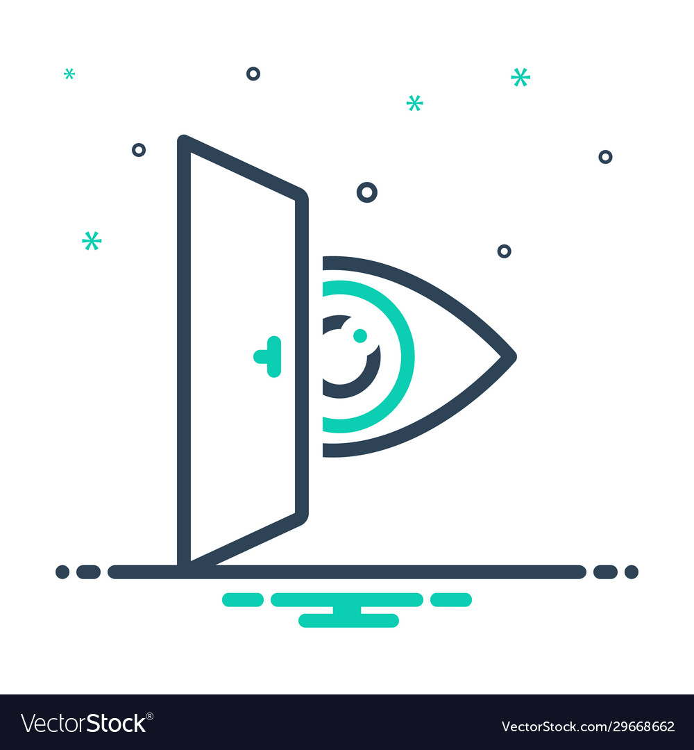Eye looking Royalty Free Vector Image - VectorStock