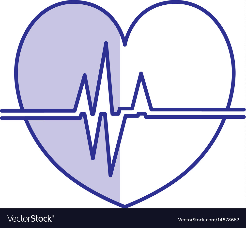 Heart cardio isolated icon Royalty Free Vector Image Heart cardio isolated icon Royalty Free Vector Image