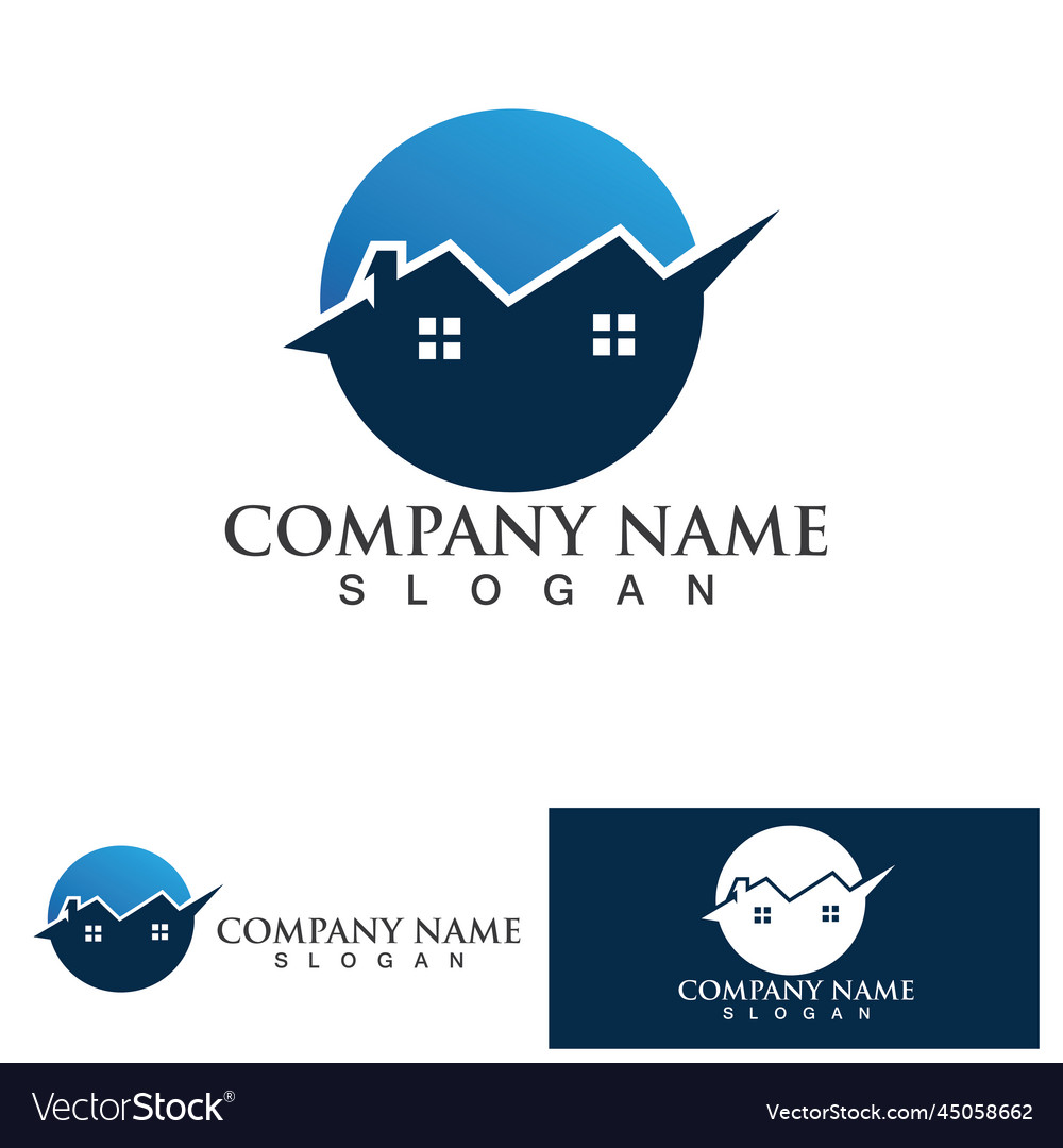 Home logo icon design templatehome and house Vector Image