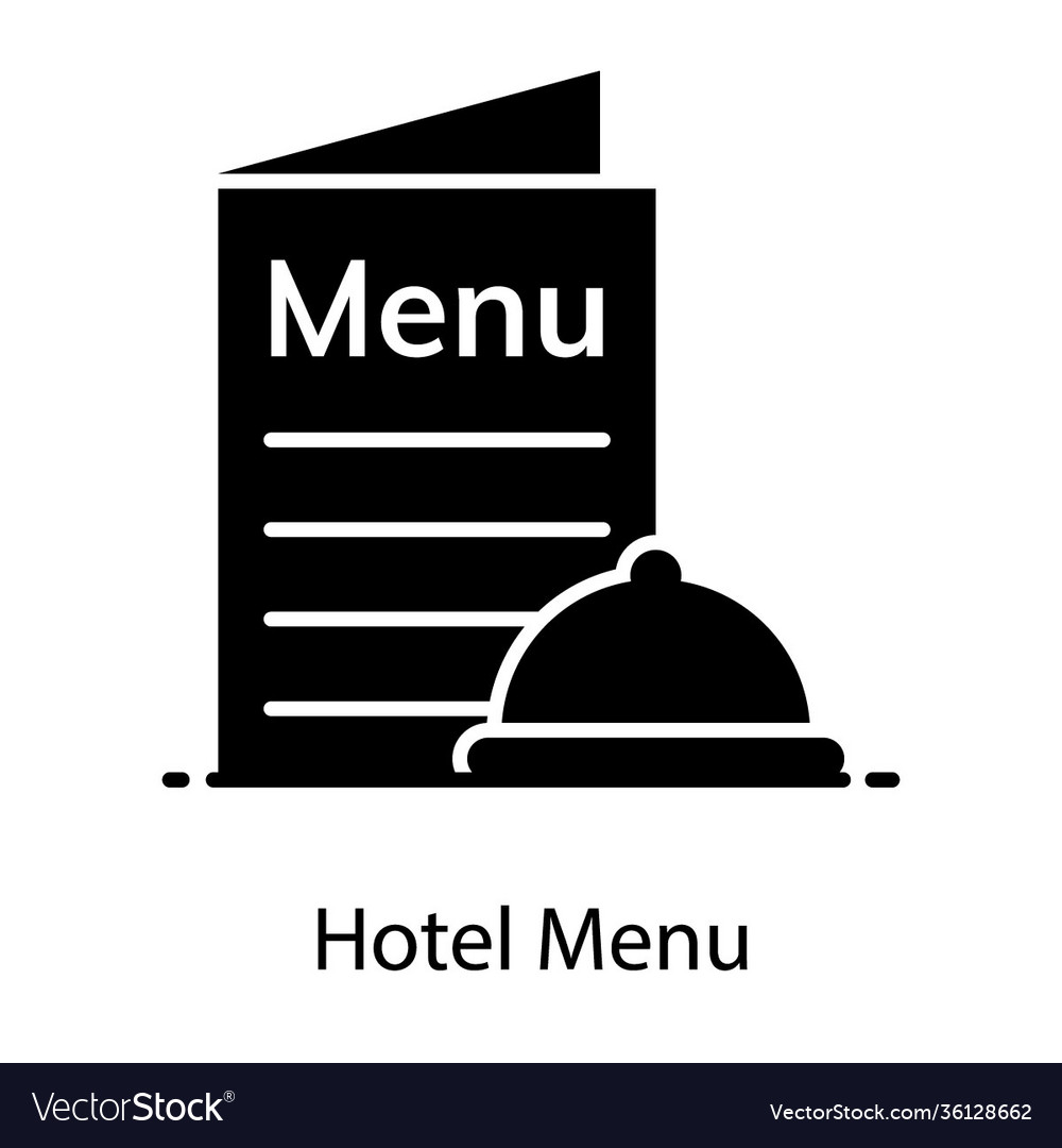 Hotel menu Royalty Free Vector Image - VectorStock