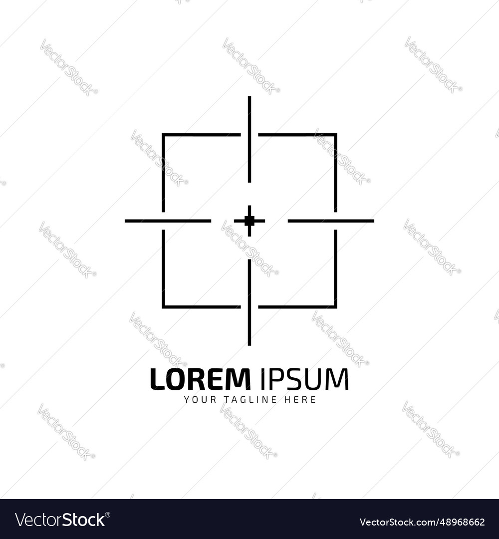 Iconic bullseye mastery precision crosshair logo Vector Image Iconic bullseye mastery precision crosshair logo Vector Image