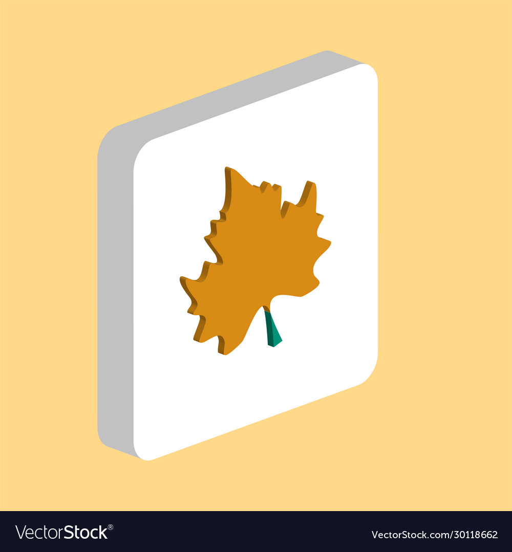Maple leaf computer symbol Royalty Free Vector Image